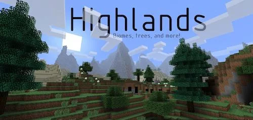 Highlands - мод на новые биомы и горы мира для Minecraft 1.8, 1.7.10, 1 ...